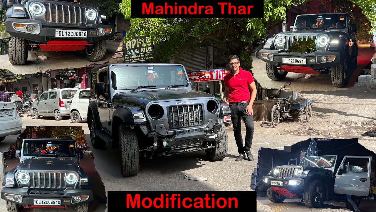 Mahindra Thar Got Oveland Bumper Installed | Modified Mahindra Thar ...