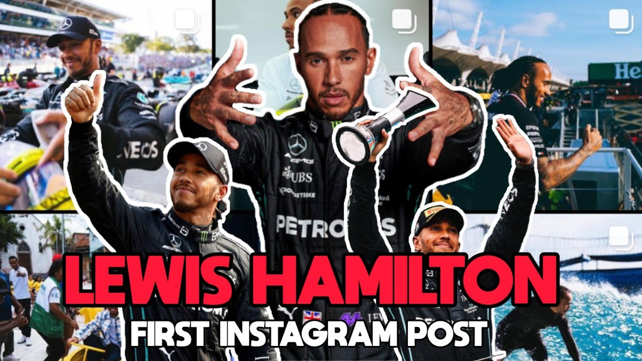 LEWIS HAMILTON FIRST INSTAGRAM POST - YouTube