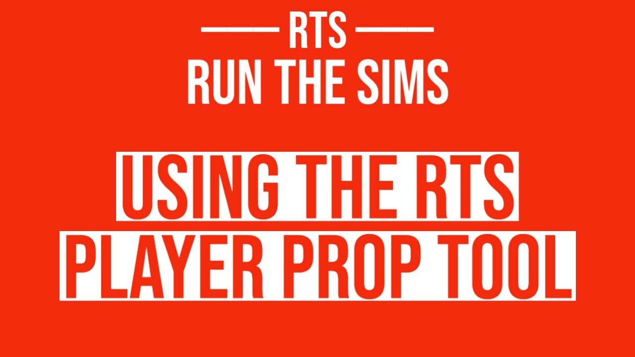 Run The Sims Player Prop Tool Tutorial - YouTube
