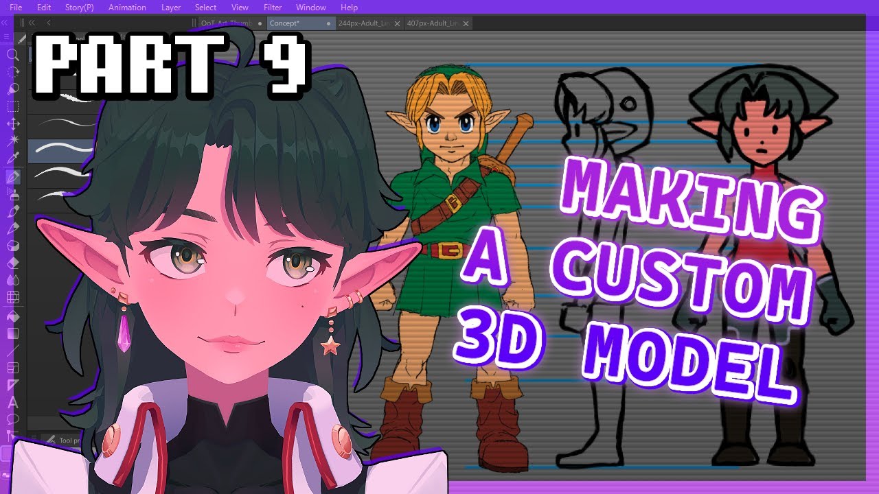 Making Babey Miya in Blender | OoT Custom Model Part 9 - YouTube