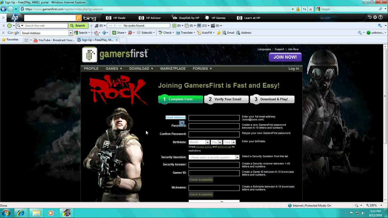 how to make a WarRock account - YouTube