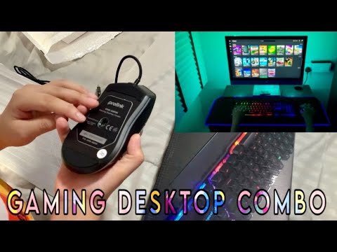 Gaming Desktop Combo / Gaming Keyboard and Mouse with lights / Review ...