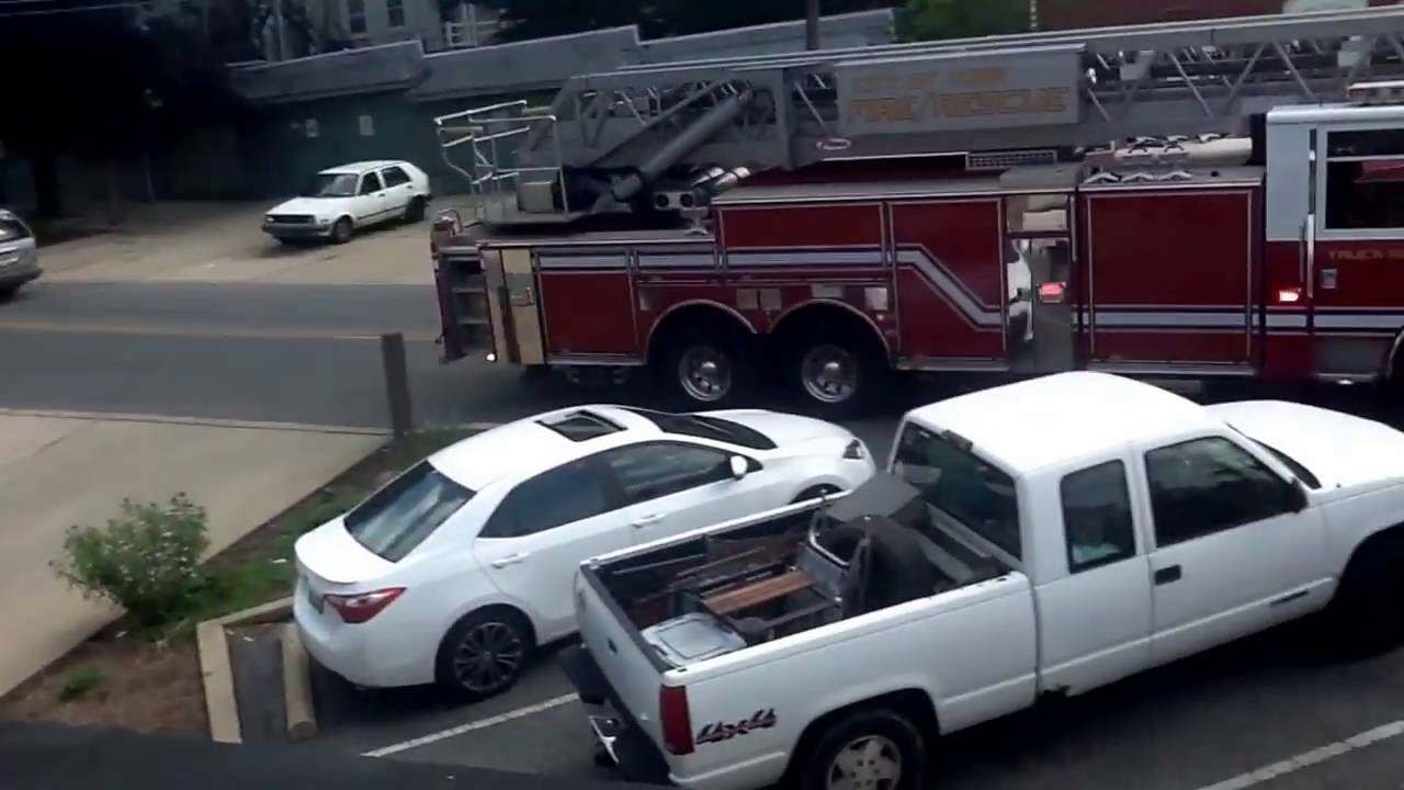 Engine 99-9 and Truck 99-1 responding - YouTube
