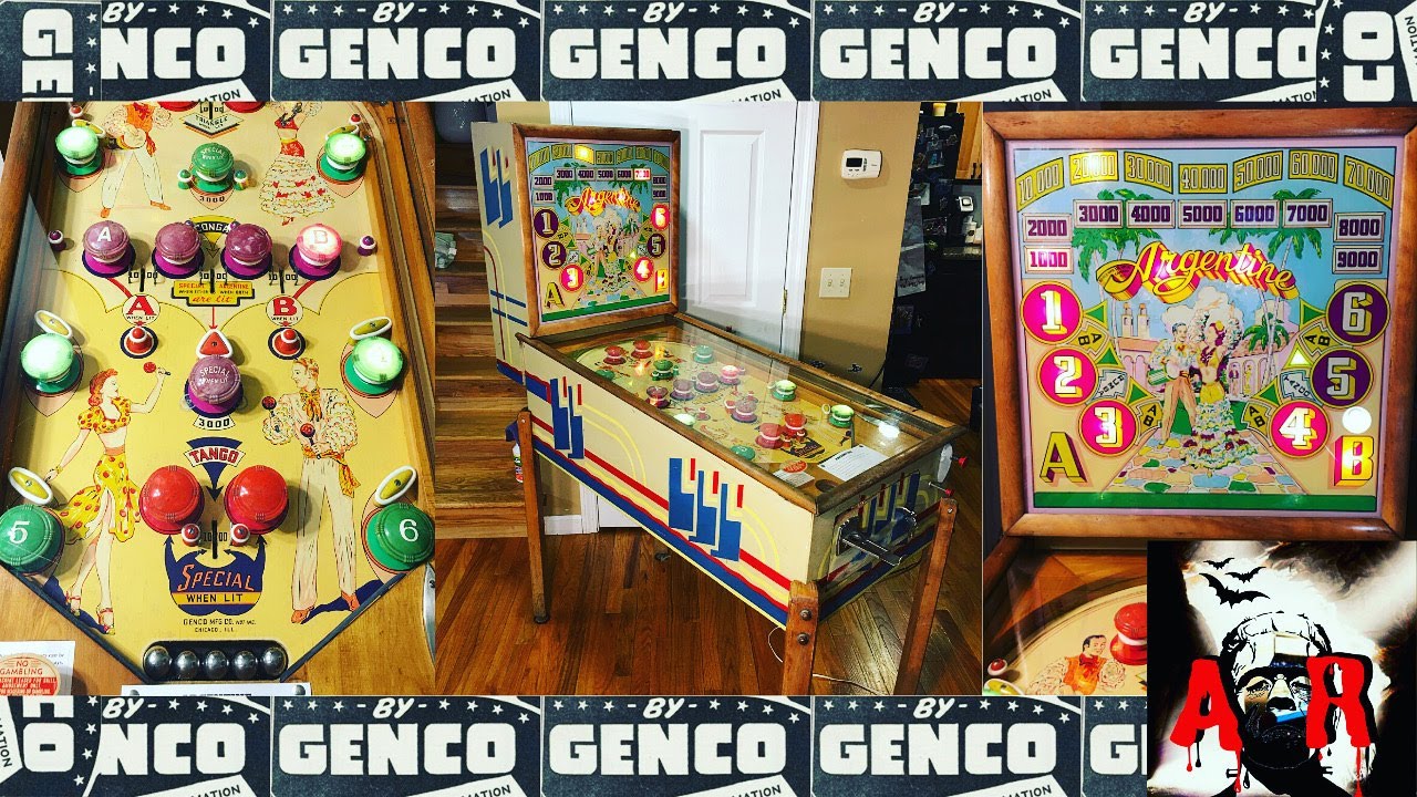 Genco Argentine Pinball Game Play - YouTube
