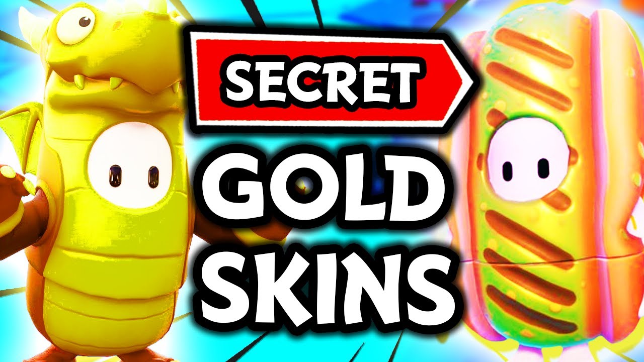 SECRET GOLD OUTFITS IN FALL GUYS! (Dragon & Hot Dog) - YouTube