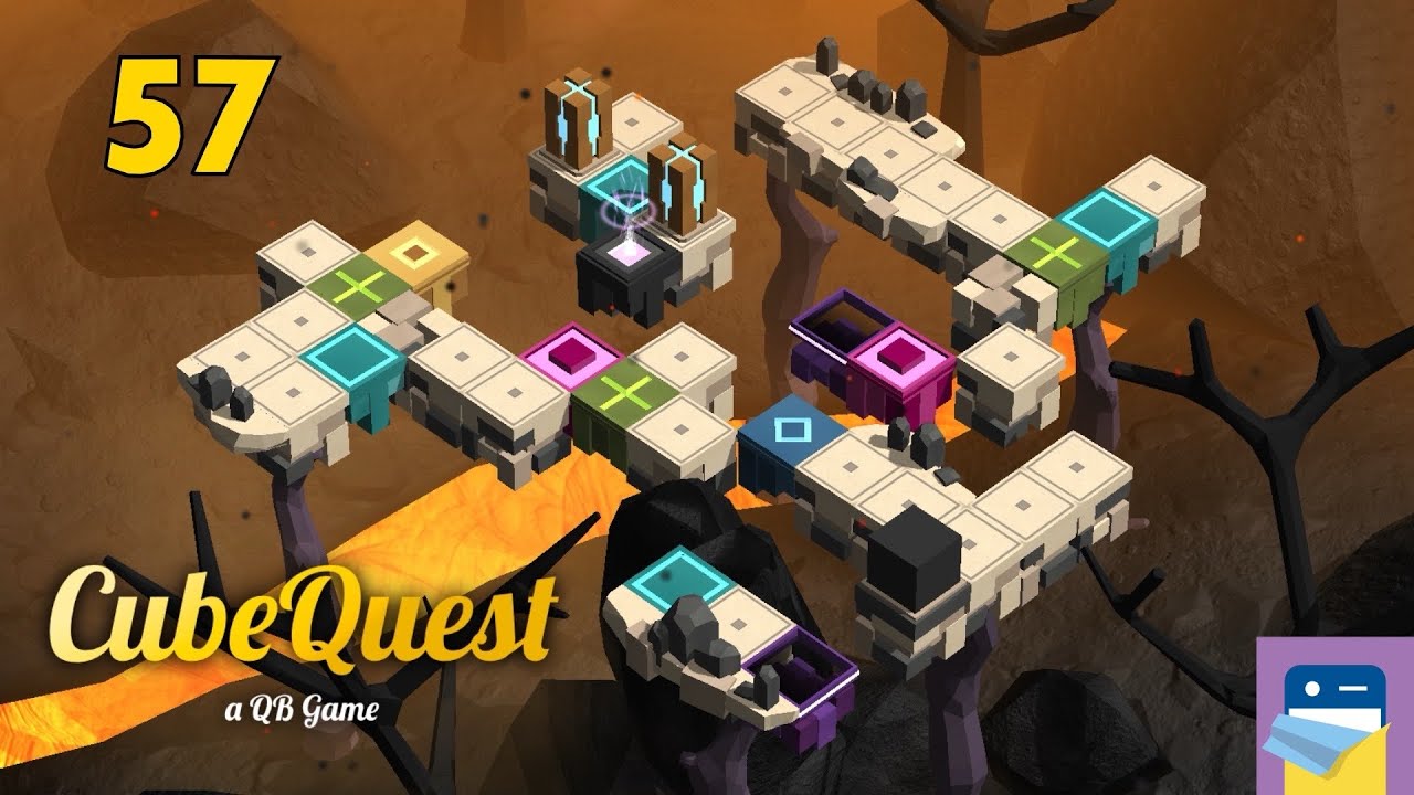 CubeQuest - a QB Game: Level 57 Solution + Secret & iOS Gameplay Walkthrough (by Stephan Goebel ...