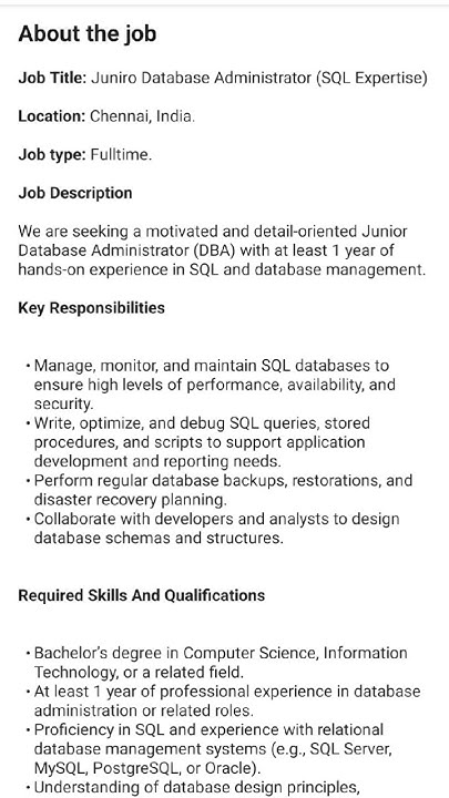 SWITS Digital - SQL DBA - YouTube