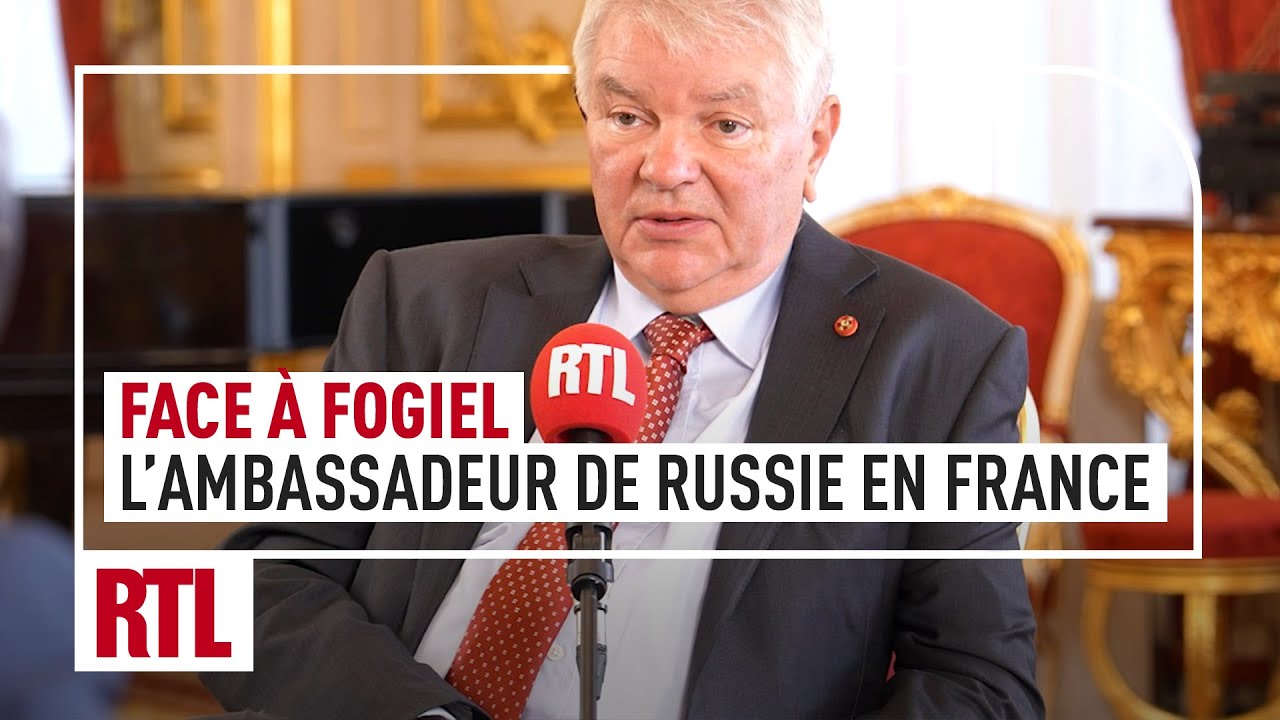 Alexey Meshkov, ambassadeur de Russie en France, face à Fogiel sur RTL ...
