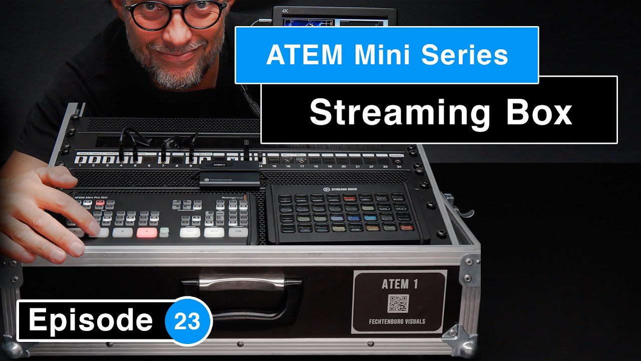 Streaming Box med ATEM Mini Pro, Stream Deck, Raspberry Pi, 7" monitor ...