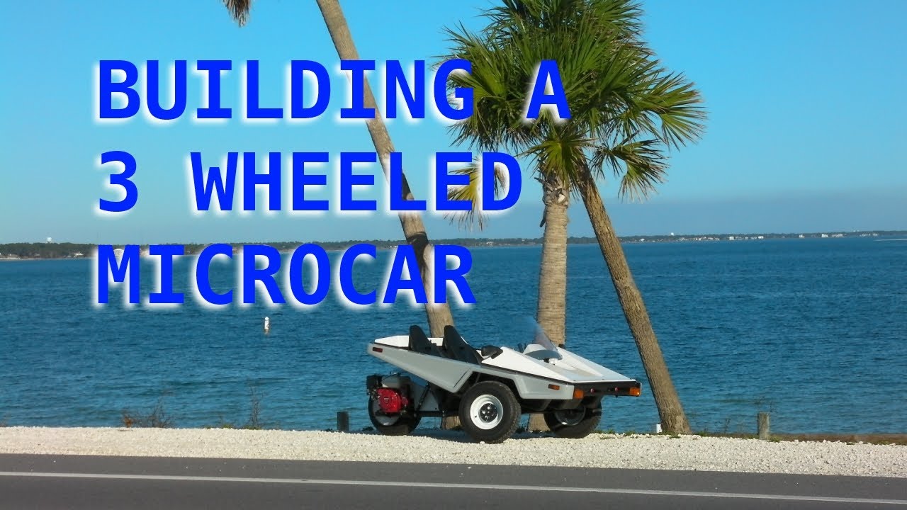 Building a 3 wheeled Microcar with a 212cc Honda Motor - YouTube