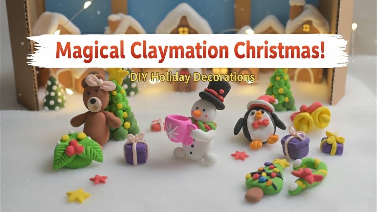 How to Make Cute Claymation Christmas Decor | Easy DIY Clay Crafts ...