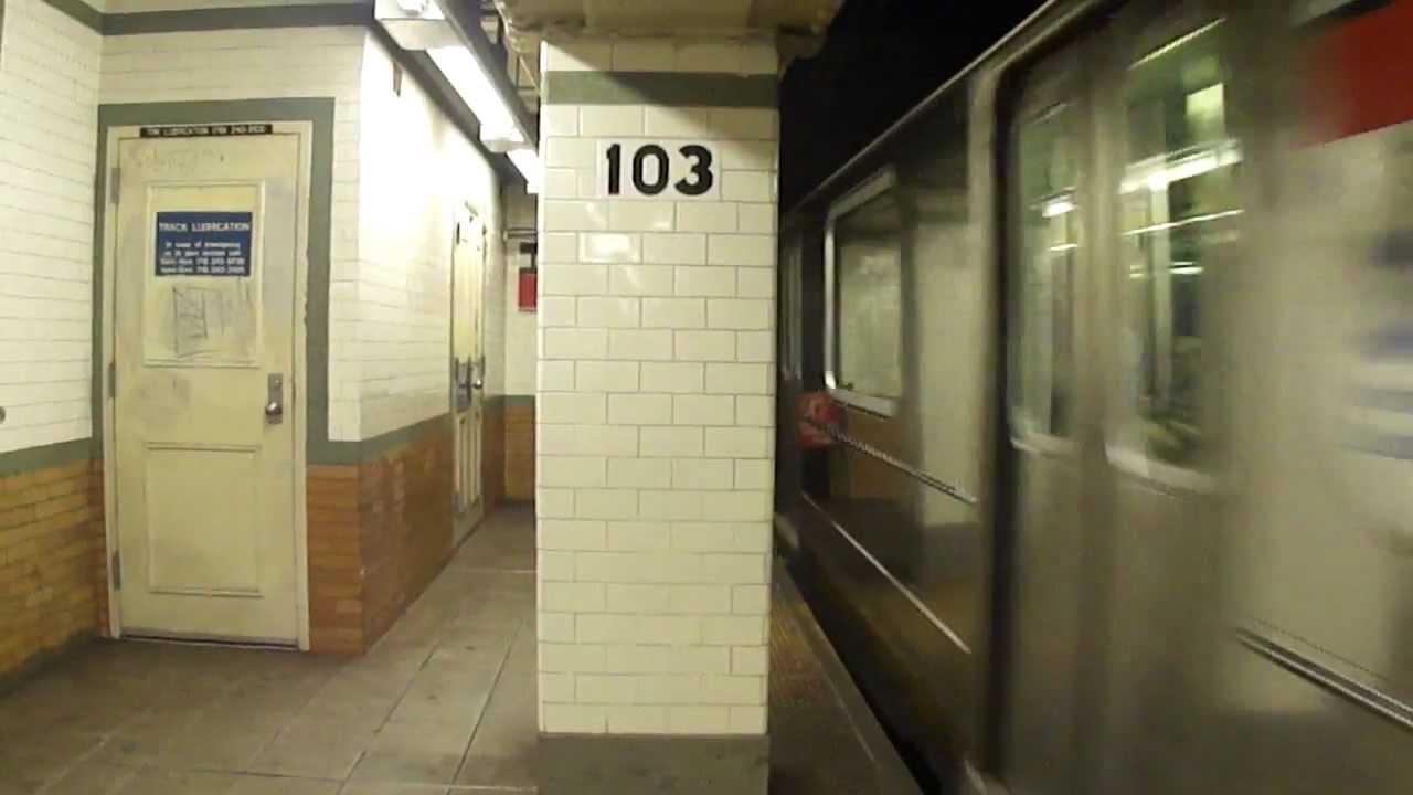 R62A {1} Trains at 103 Street. - YouTube