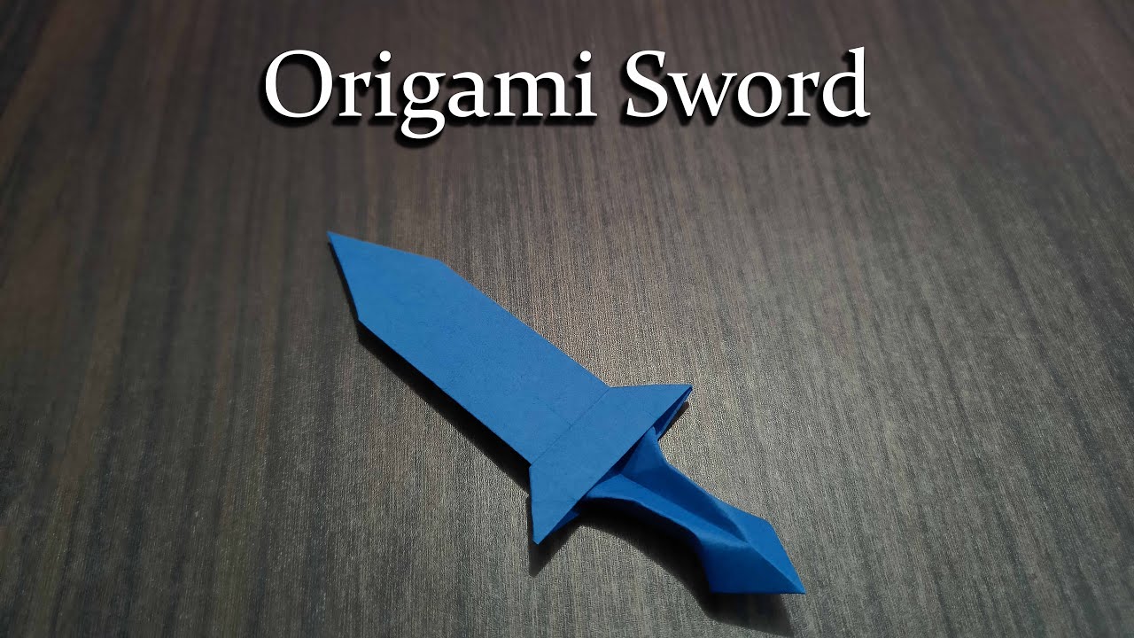 Easy Origami Sword Tutorial: Step-by-Step Paper Folding for Beginners ...