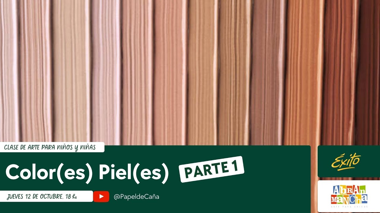 Clase de arte para niños y niñas. "Color (es) Piel (es)". - YouTube