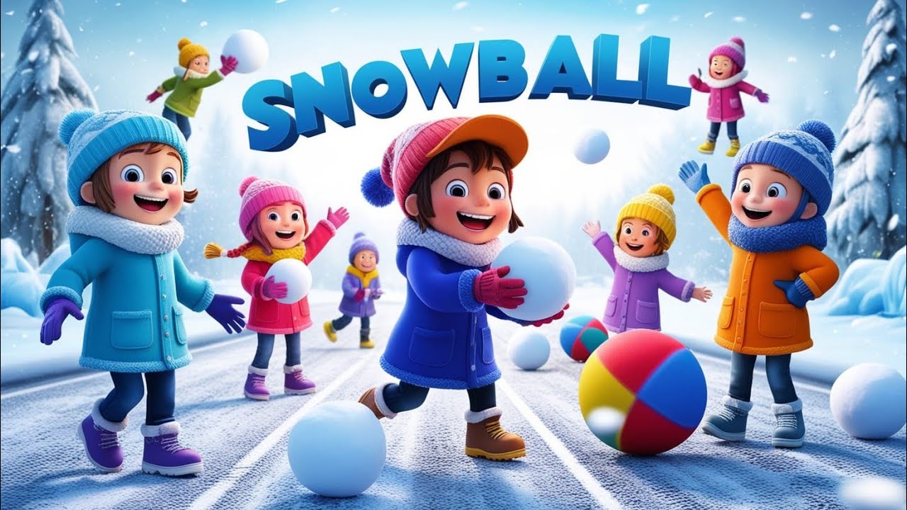"🎶Catchy Snowball Song for Kids! | Fun Nursery Rhymes That Will Make ...