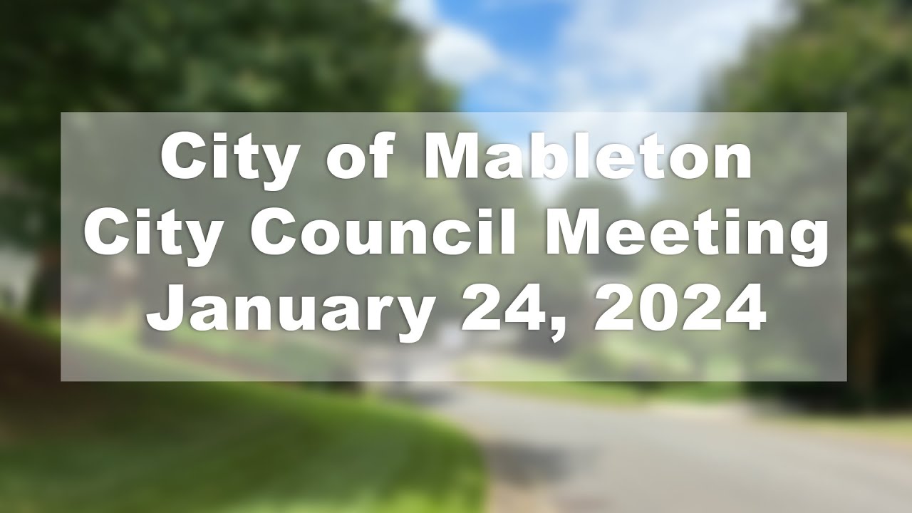 City of Mableton City Council Meeting - January 24, 2024 - YouTube