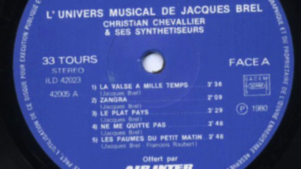 Christian Chevallier & Ses Synthetiseurs - La Valse A Mille Temps - YouTube