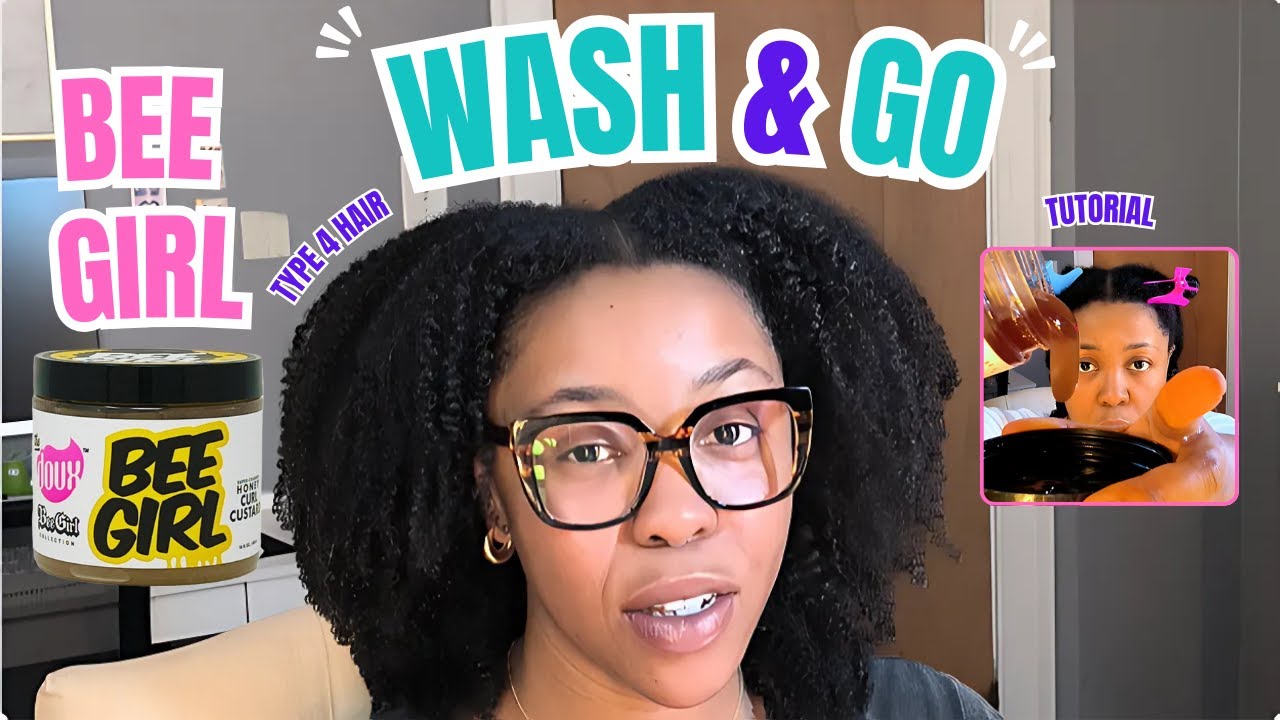 Perfect Wash & Go with Bee Girl Honey Curl Custard | Curly Hair ...