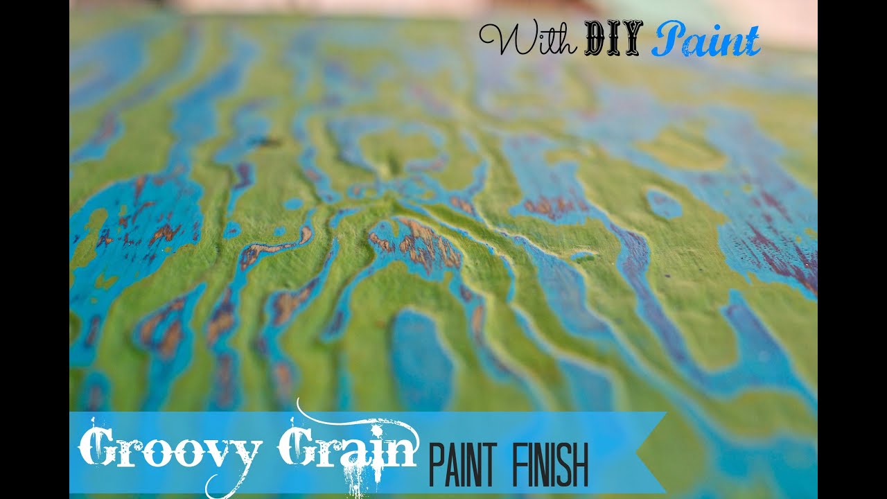 How to paint Wood Grain in layers with chalk type paint - YouTube
