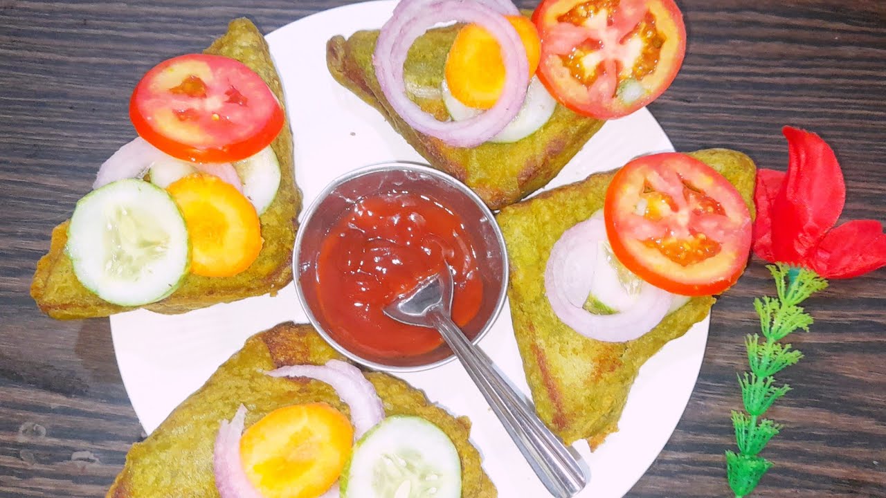 Bread pakora // bread pakod street food // Desi style a bread pokora ...