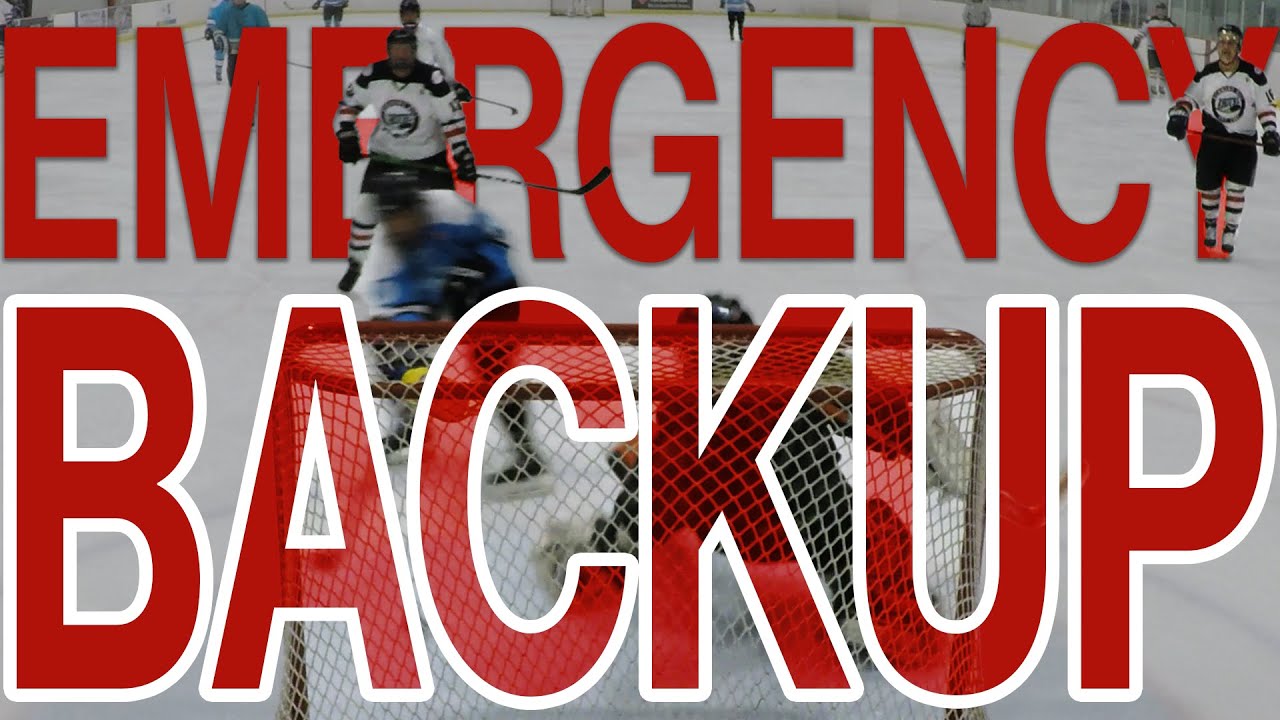 Emergency Back up! First game of a double header! - YouTube