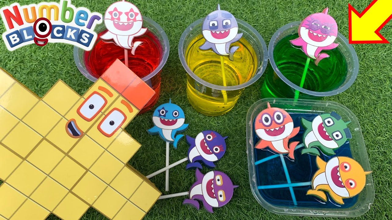 Numberblocks Numberblocks NEW 32 54 Playing in Colorful Water | ASMR ...