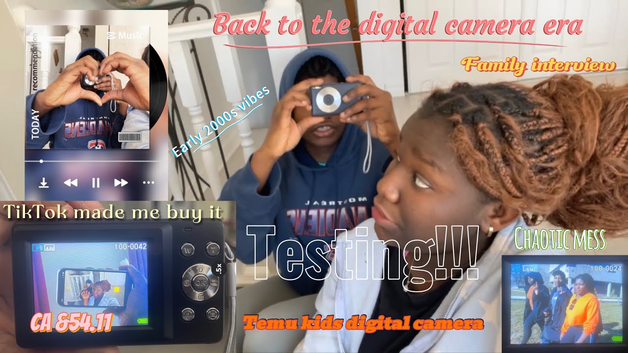 testing Temu children's camera ( captured moments ) 💕 - YouTube