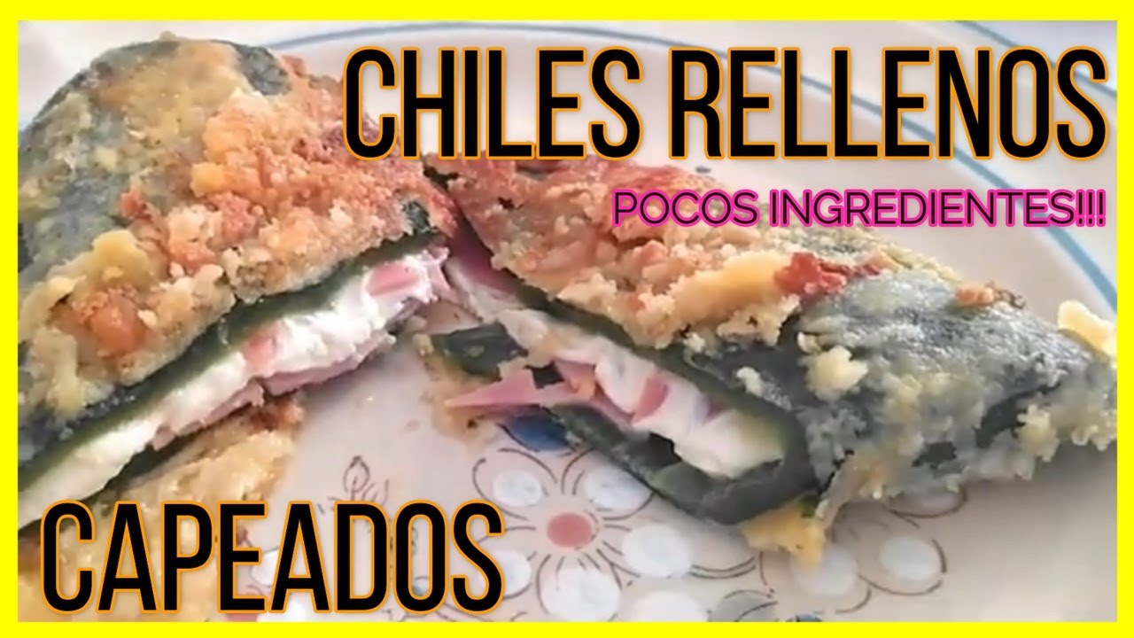 🔴 CHILES RELLENOS de queso capeados receta 👈👈 - YouTube