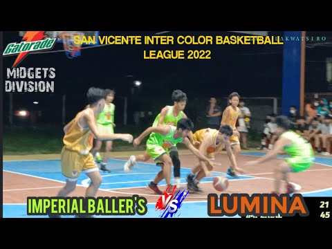 IMPERIAL BALLER'S vs LUMINA CONQUEROR: Brgy. San Vicente Inter -Colors ...