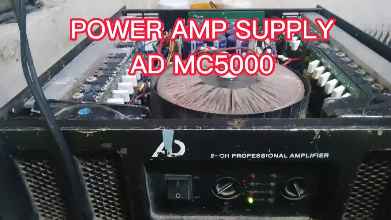 Power Amp supply AD MC5000 - YouTube