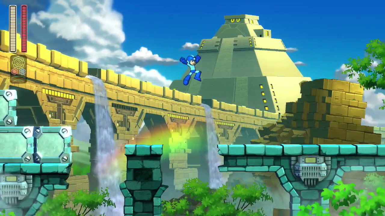 Mega Man 11 Demo: Full Playthrough: Double Gear Tutorial & Block Man ...