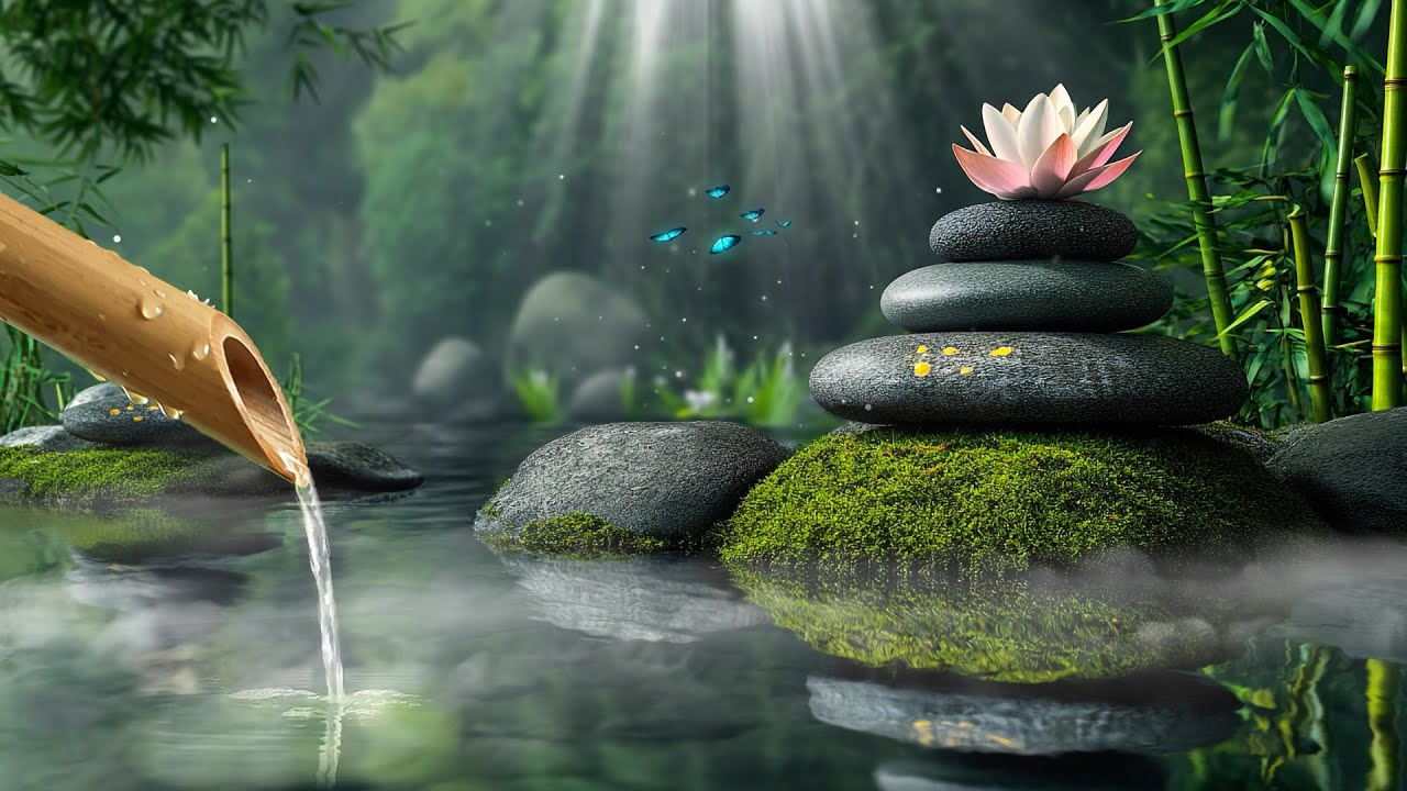 Nature Water Sounds & Peaceful Piano | Stress Relief - Meditation Music ...