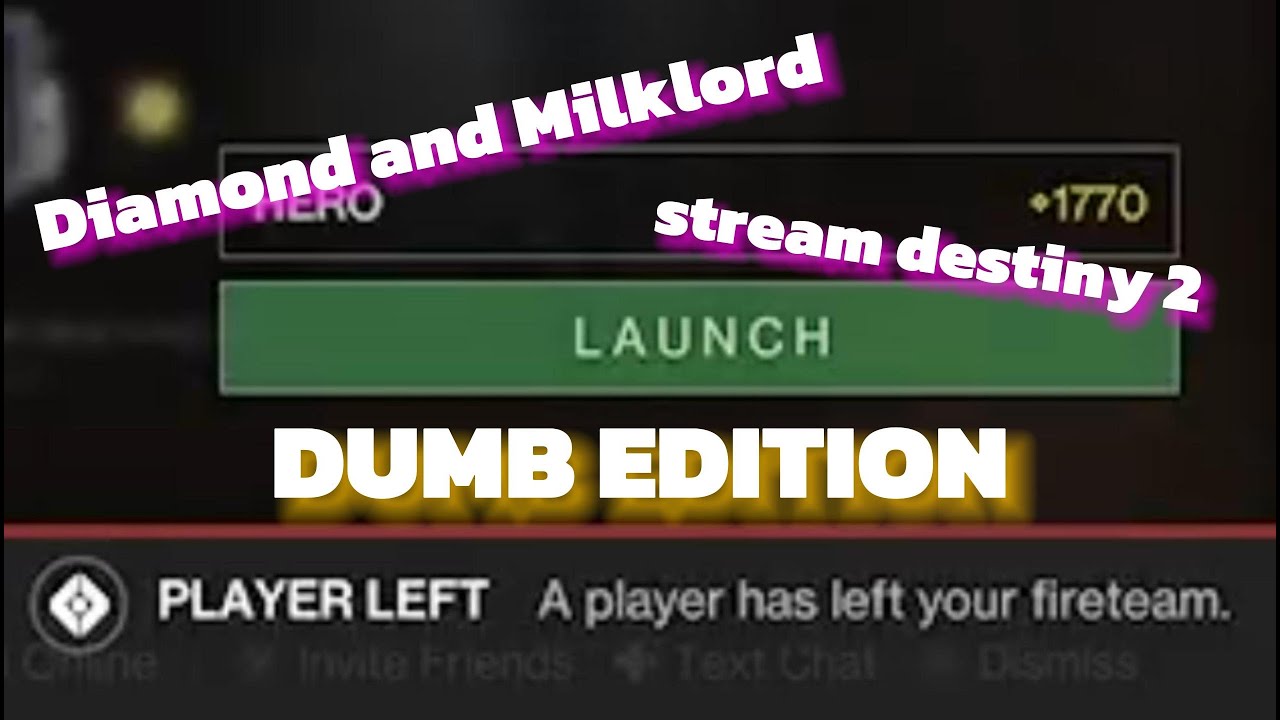 Diamond & Milklord destiny 2 random dumb moments - YouTube