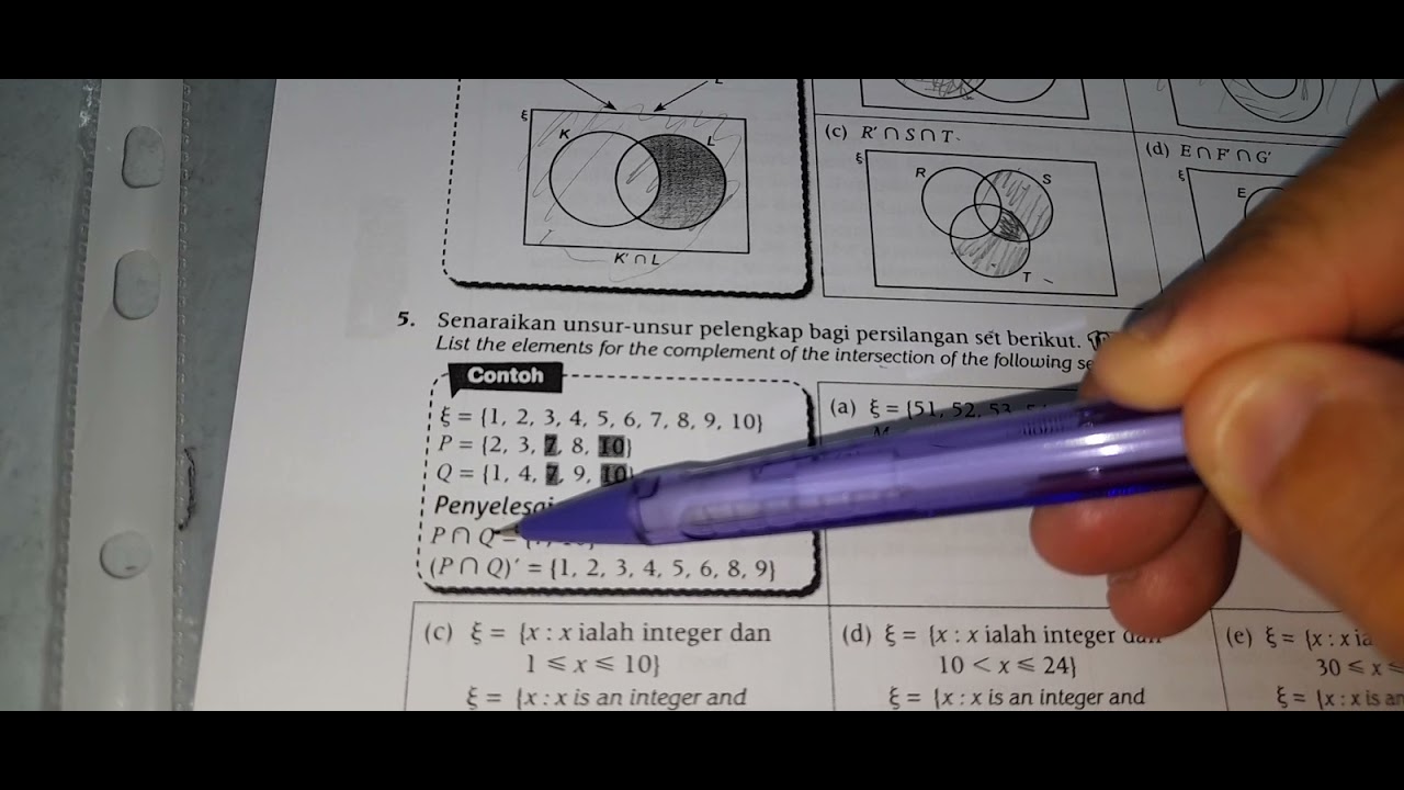 form4 math bab 4: Operasi set (MT7-MT12)---2 - YouTube