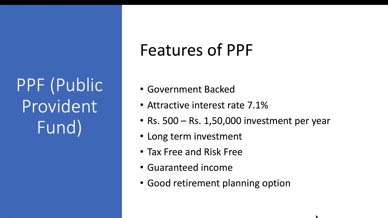PPF | Public Provident Fund | Tax Free and Risk Free | Government ...