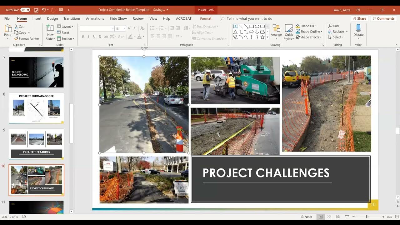 Tutorial on Project Completion Presentation Template - YouTube