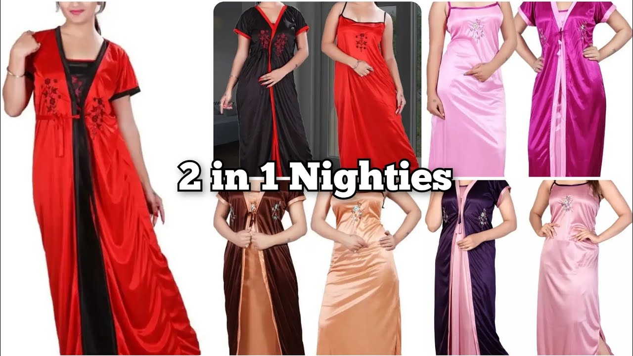 2 in 1 NIGHTIES ONLINE || SLEPLEPWEAR COLLECTION FOR WOMEN || ANAND ...