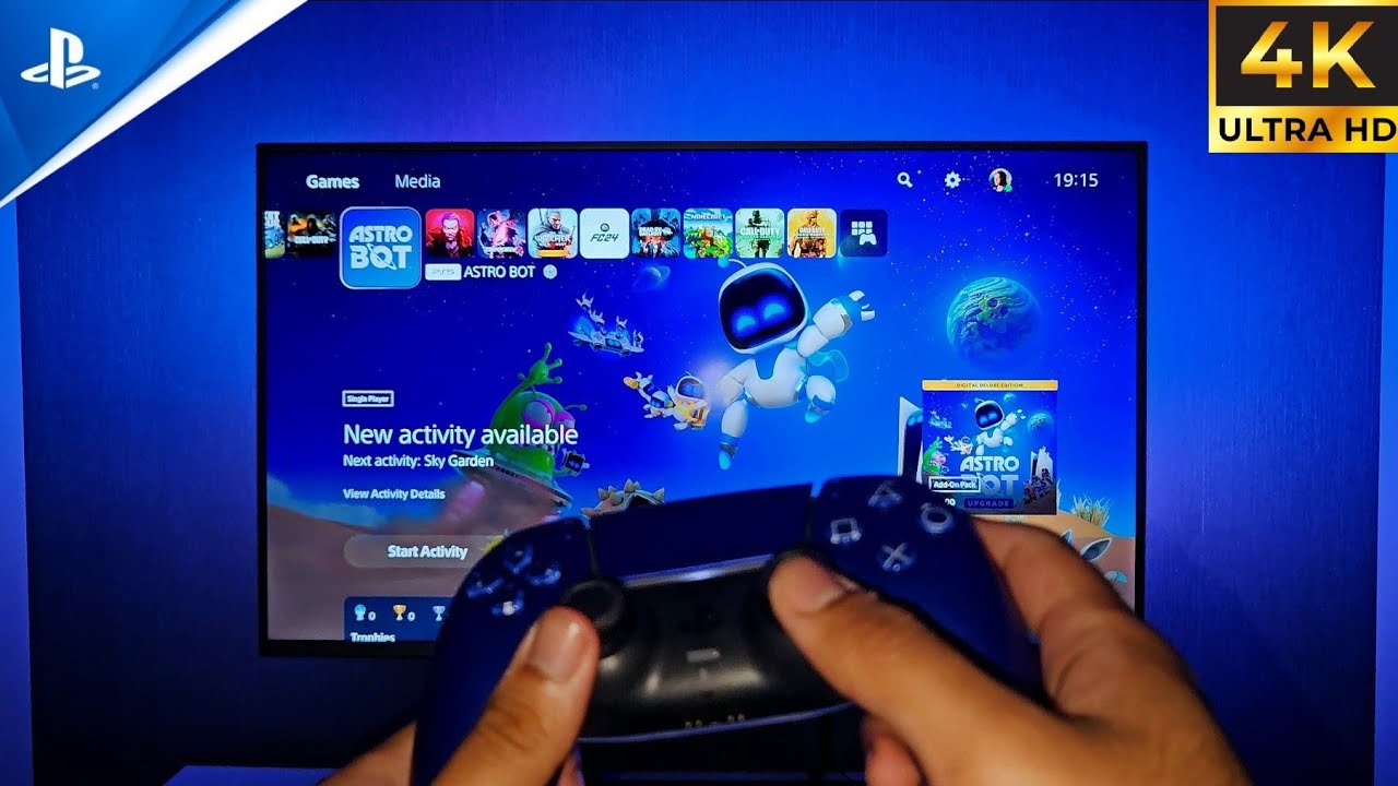 AstroBot PS5 Gameplay! | PS5 + Immersive 4K TV - YouTube