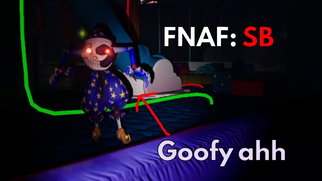 Goofy Moon Guy chases me and Baking Pizza for Chica | Five Nights at ...