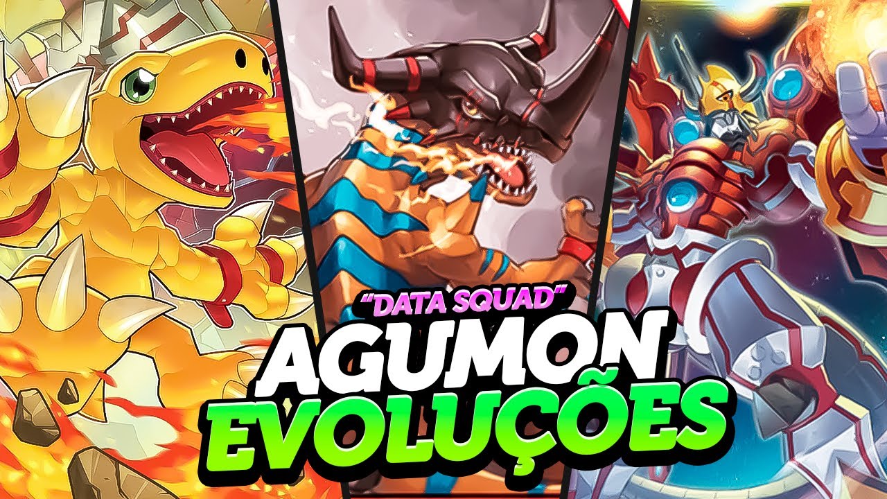 Esquadrao De Dados Digimon Agumon Digivolucoes