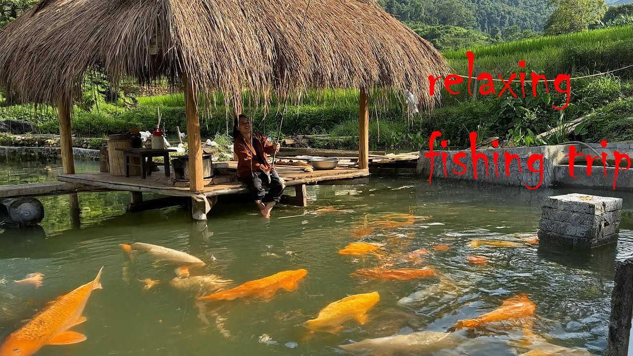 A Relaxing Fishing Trip as a Reward After Completing the Loofah Trellis ...