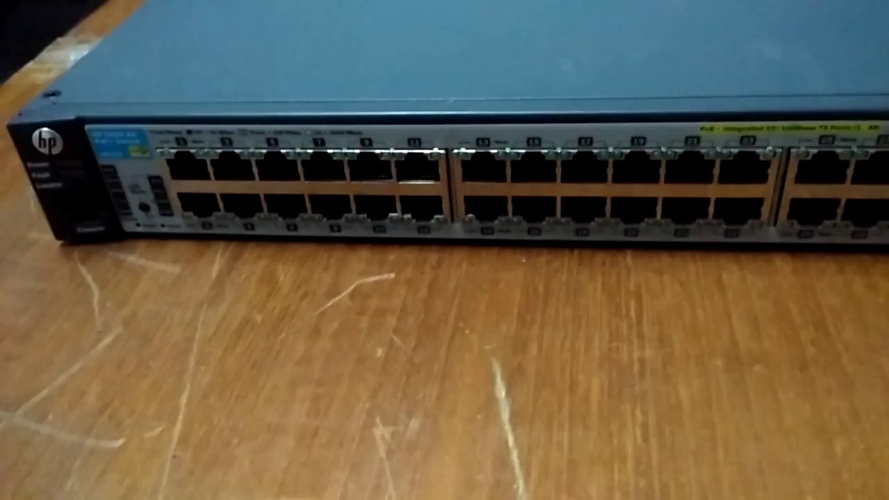 New HP Switch 48 port vs HP Switch with fans trouble - YouTube