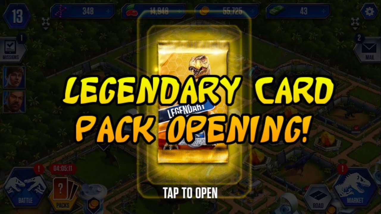 LEGENDARY PACK OPENING! - Jurassic World The Game - Ep.01 - YouTube