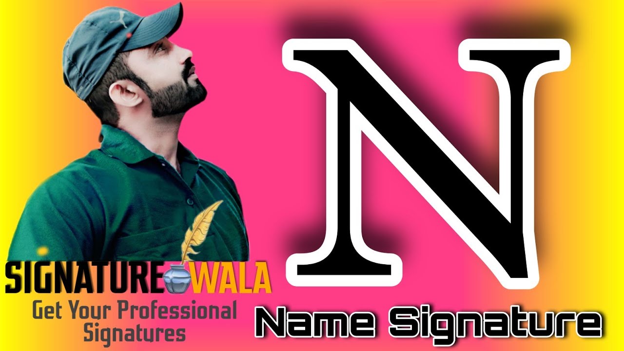 #36 Signature style of my name Nitin !!Signature expert !Signature ...