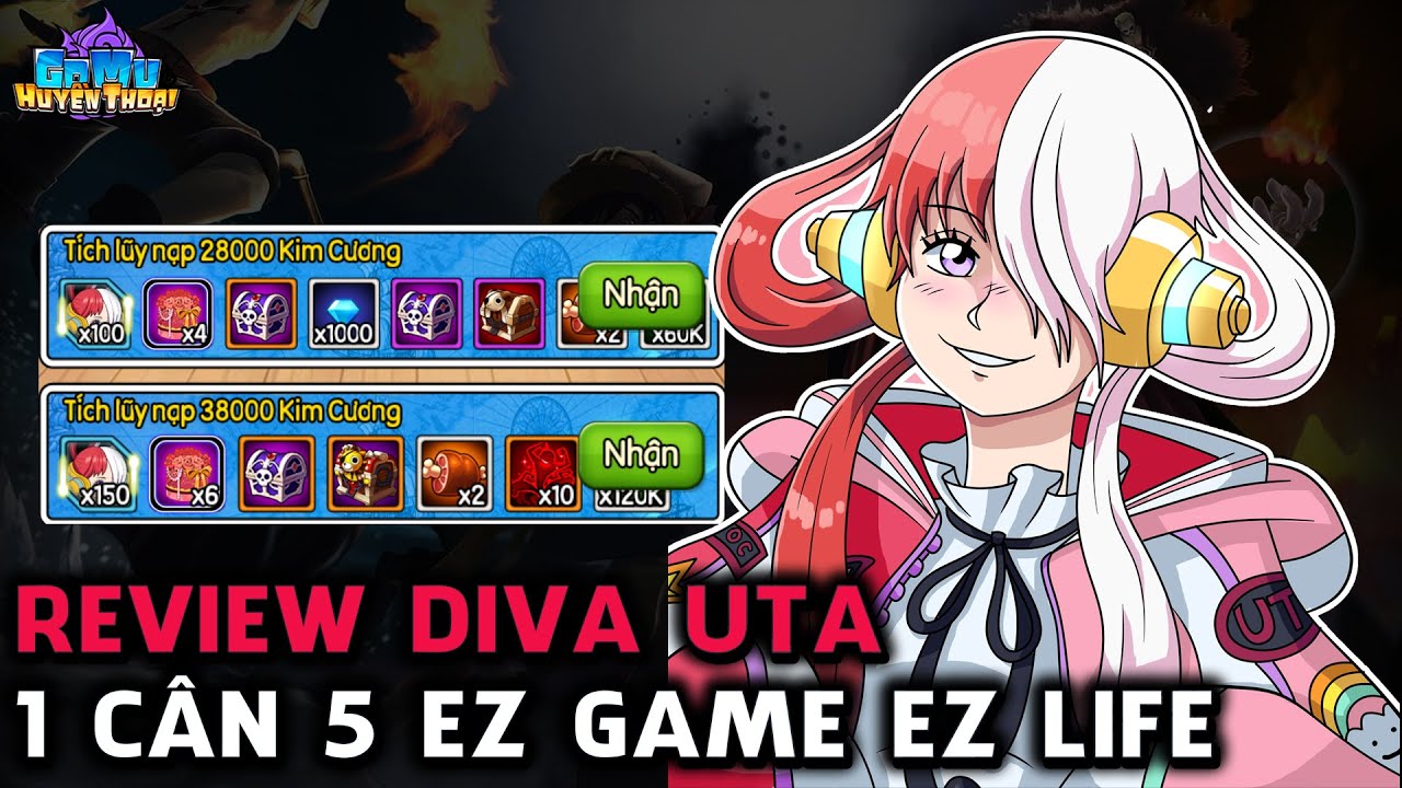 GOMU HUYỀN THOẠI - TÍCH NẠP CỰC MẠNH HÚP TƯỚNG MỚI UTA, 1 CÂN 5 EZ GAME EZ LIFE - YouTube