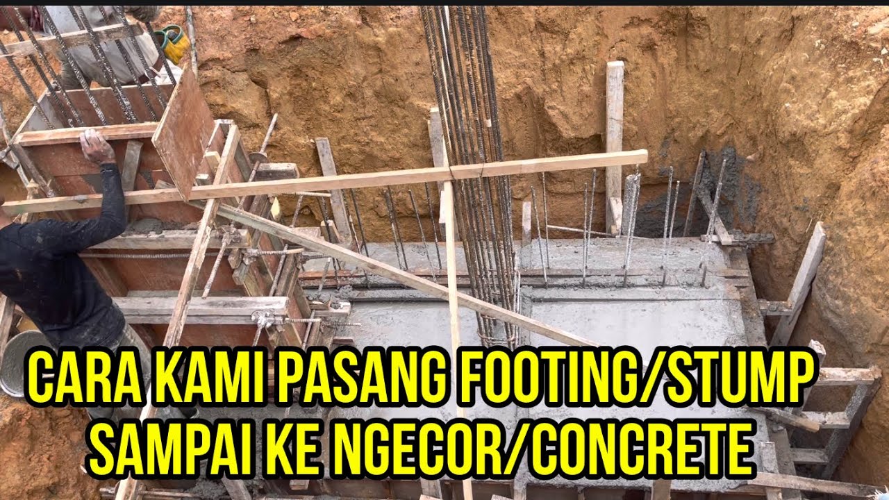 Cara kami pasang footing/stump sampai ngecor#tukangrumah #stump# ...