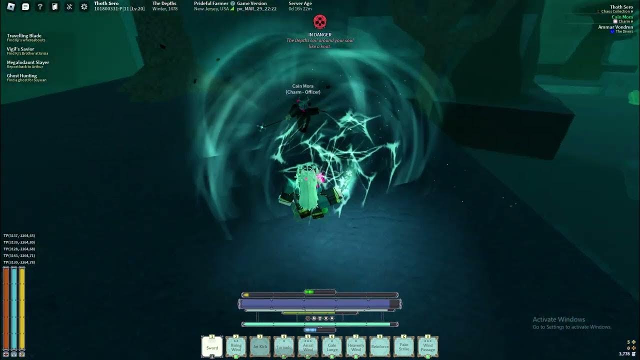 he tried to gank me in the depths - Deepwoken - YouTube