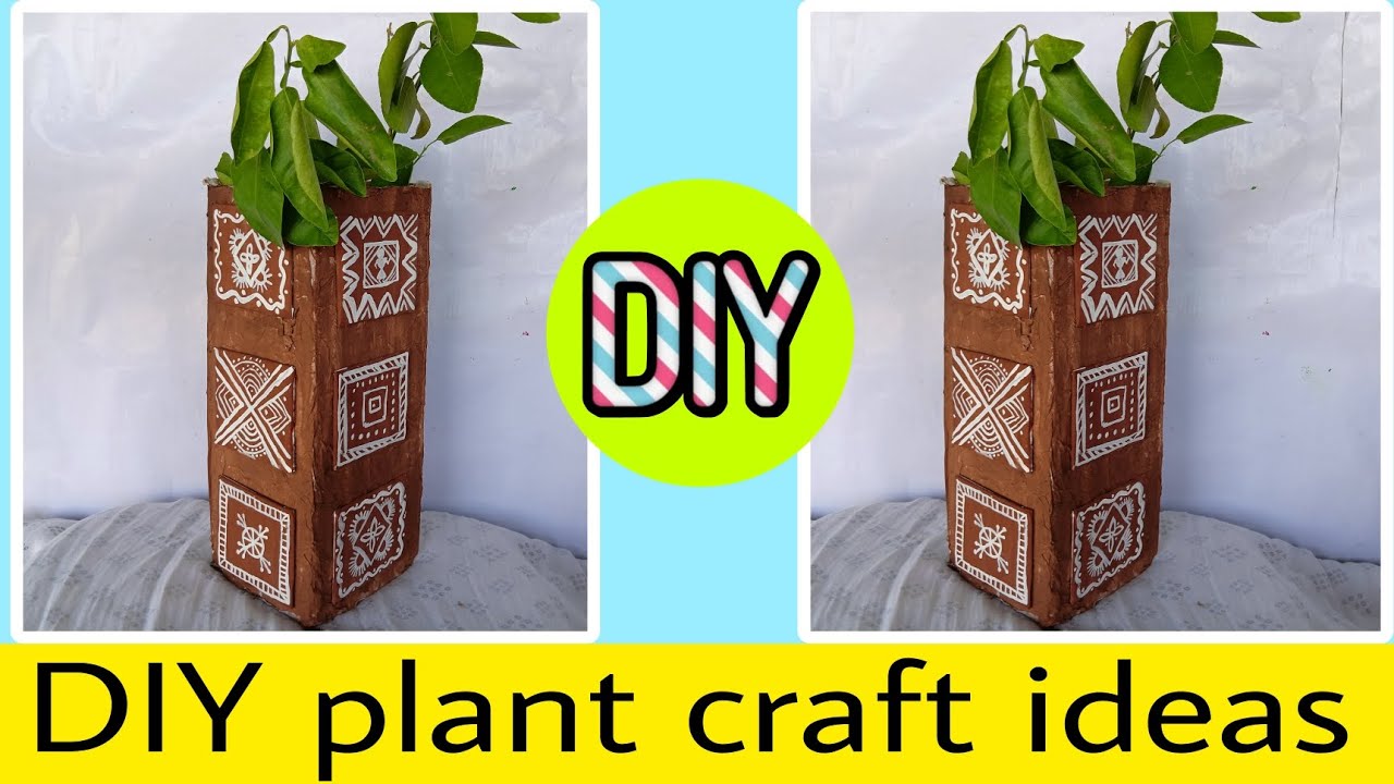 How to make plant at home || How to make plant using waste material ...