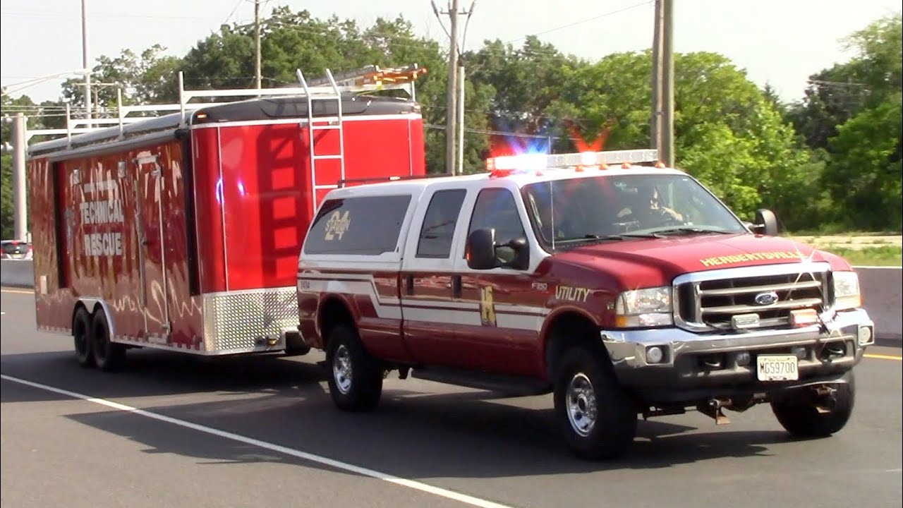 Brick Herbertsville Fire Department Utility 2434 With TRT Trailer ...