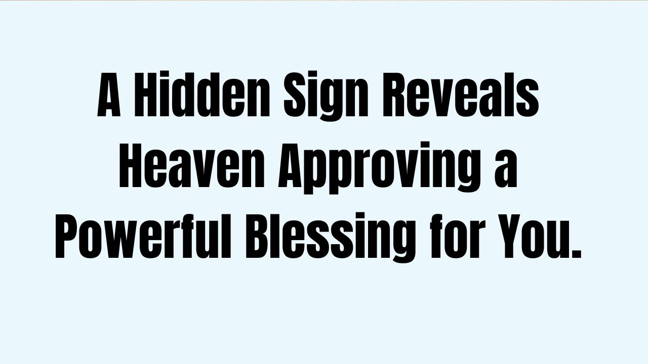 your Name Was Revealed — A Shocking Divine Truth Has Come Out. - YouTube